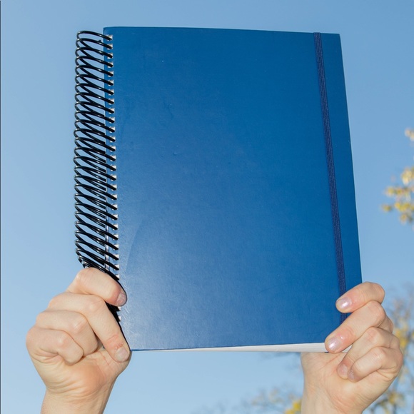 Office | Blue Spiral Personal Notebook Planner | Poshmark